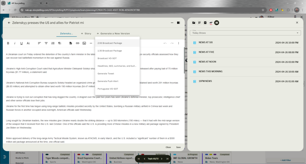 AP Storytelling - Revolutionize Your News Production Workflow | Associated Press
